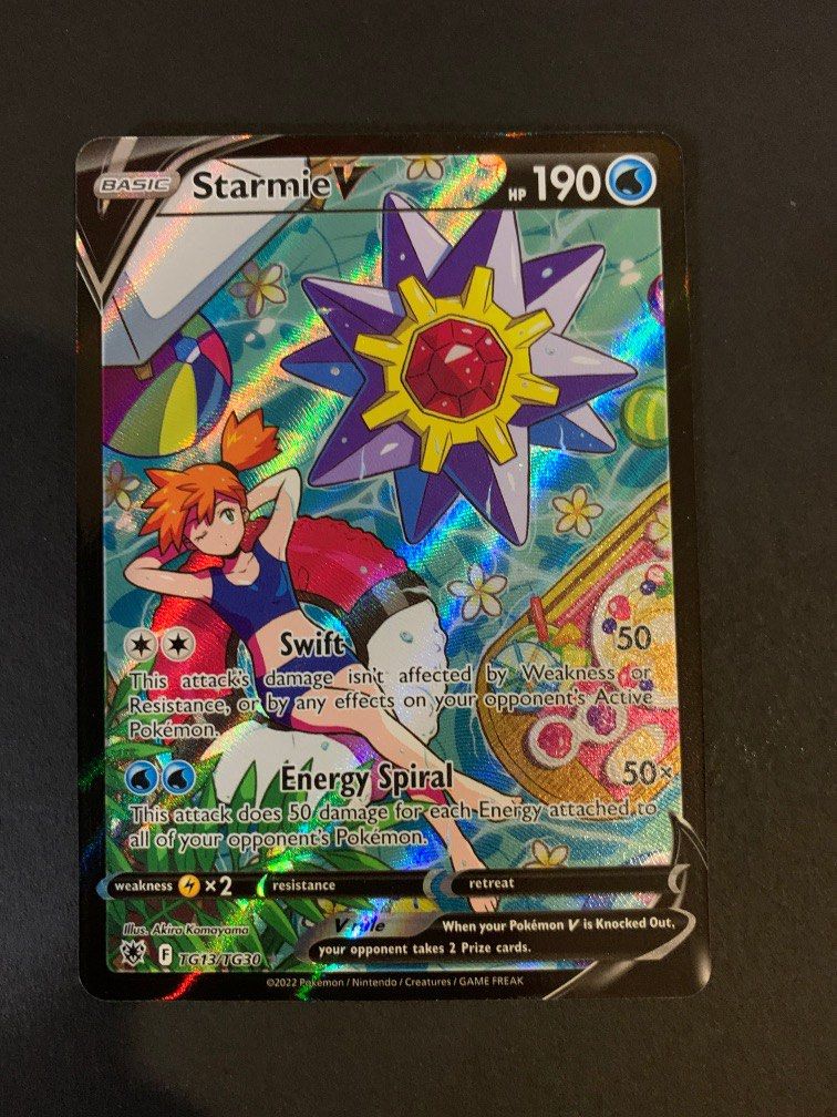 Starmie V full art TG, Hobbies & Toys, Toys & Games on Carousell