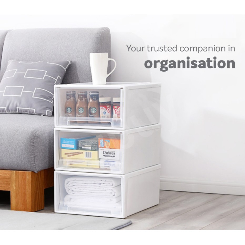 Storage Drawer/ Stackable/ Plastic Container Organizer 5L/13L/25L/34L ...