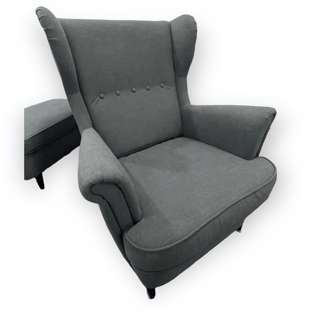 STRANDMON IKEA SOFA, Furniture & Home Living, Furniture, Sofas on Carousell