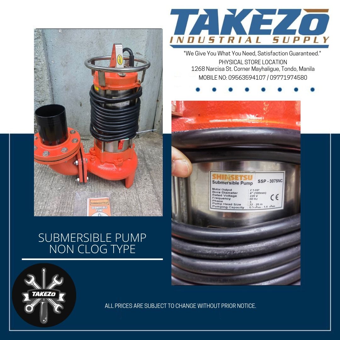Submersible Pump Non Clog Type, Commercial & Industrial, Industrial ...