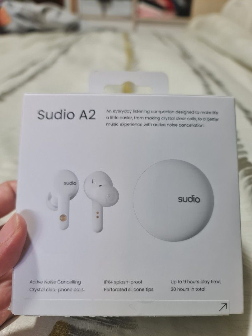 Sudio a2 white earbuds, Audio, Earphones on Carousell