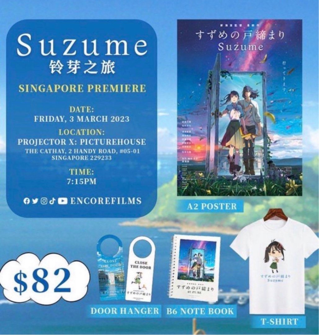 Suzume merch, Hobbies & Toys, Memorabilia & Collectibles, Fan ...