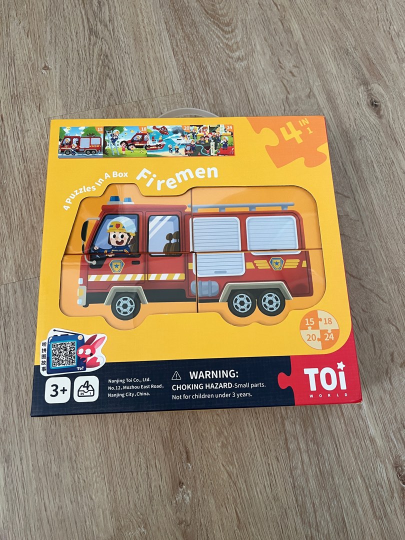 Toi Fireman Puzzle, Hobbies & Toys, Toys & Games on Carousell