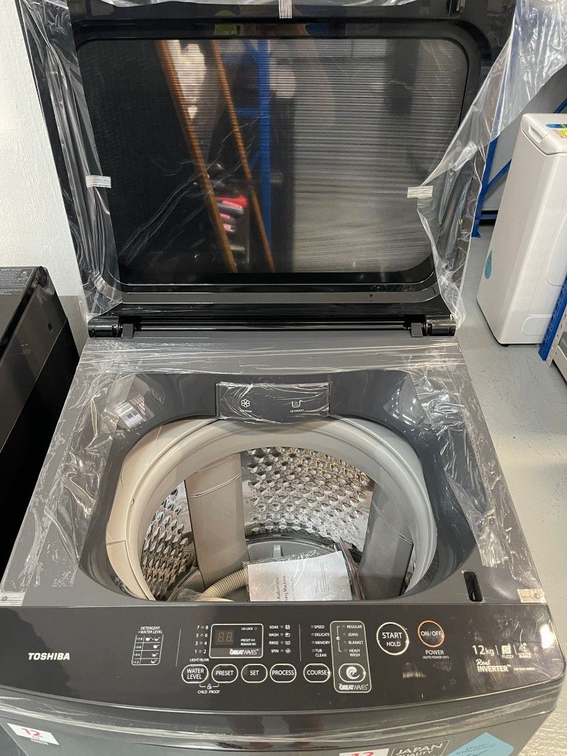 TOSHIBA 12Kg Top Load Washer AW-DUK1300KS Display Set, TV & Home ...