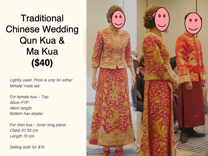 Traditional Chinese Wedding Qun Kua & Ma Kua, Women's Fashion, Dresses ...