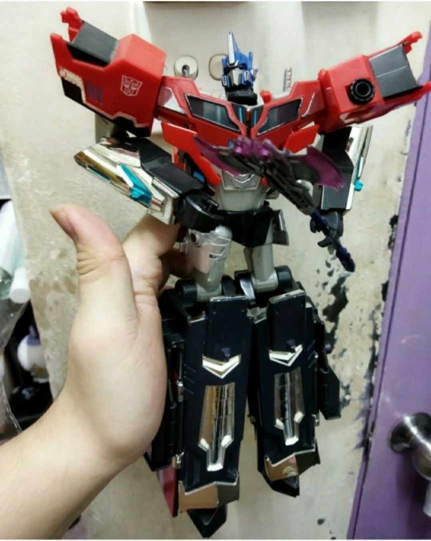 transformers rid Optimus prime sound light function still good use jnt ...