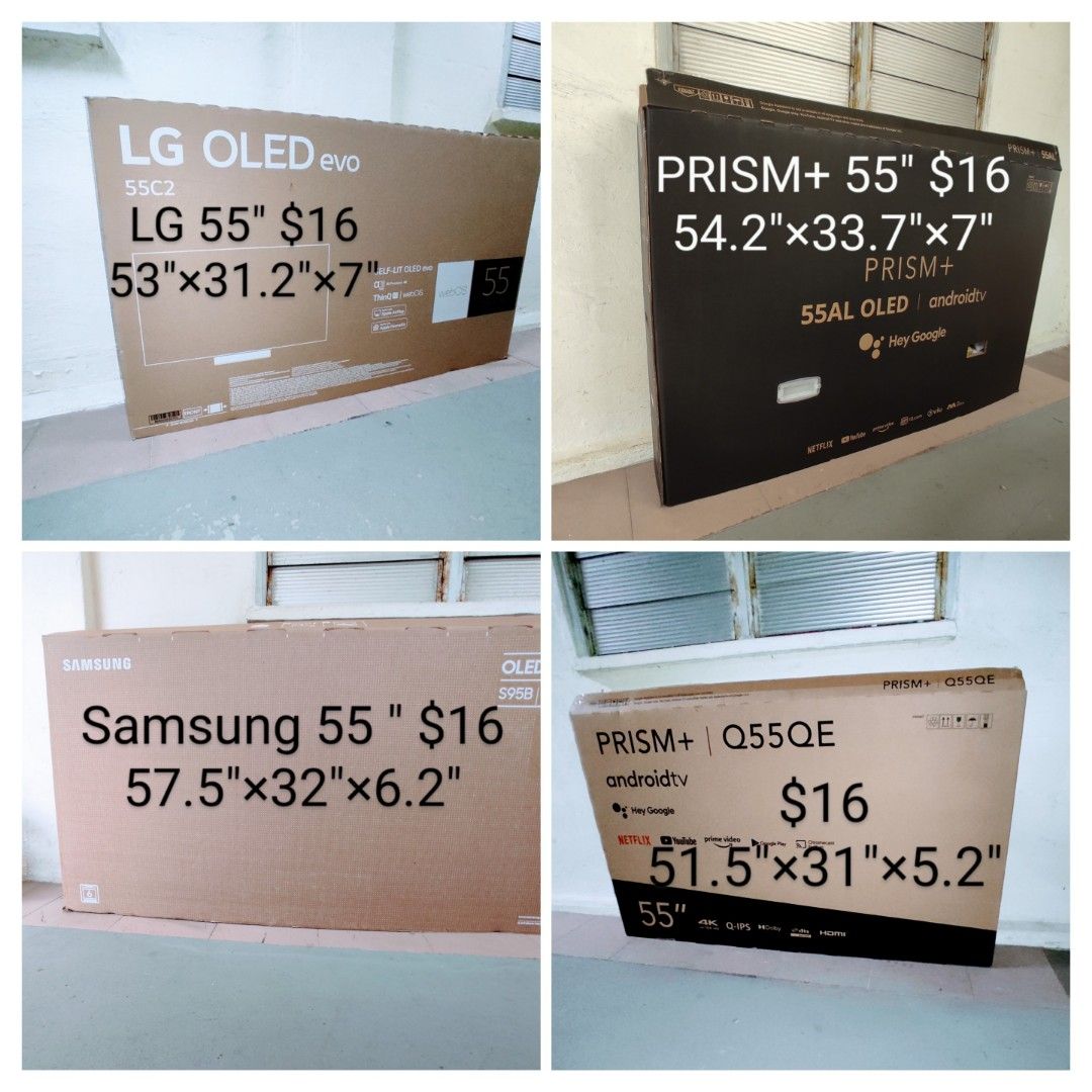 TV boxes with styrofoam, Furniture & Home Living, Home Improvement ...