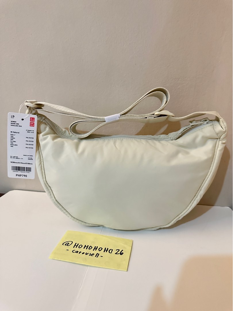 Uniqlo Dumpling Round Mini Shoulder Crossbody Bag, Women's Fashion ...