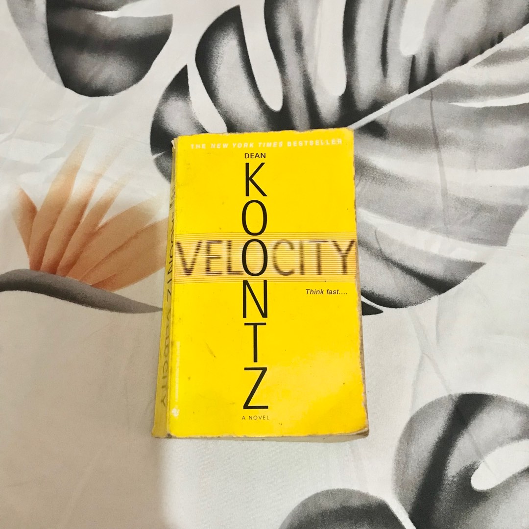 Velocity by Dean Koontz book, Hobbies & Toys, Books & Magazines ...