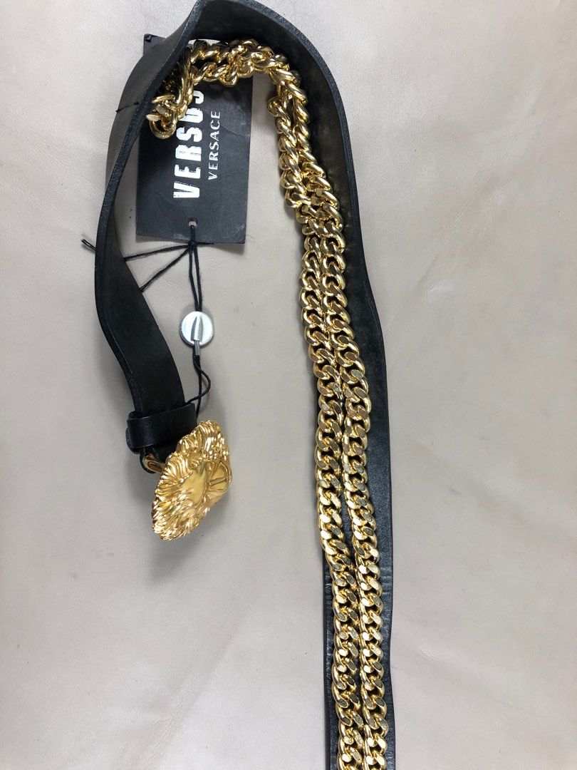 VERSUS VERSACE LION CHAIN BELT, Men's Fashion, Watches & Accessories ...