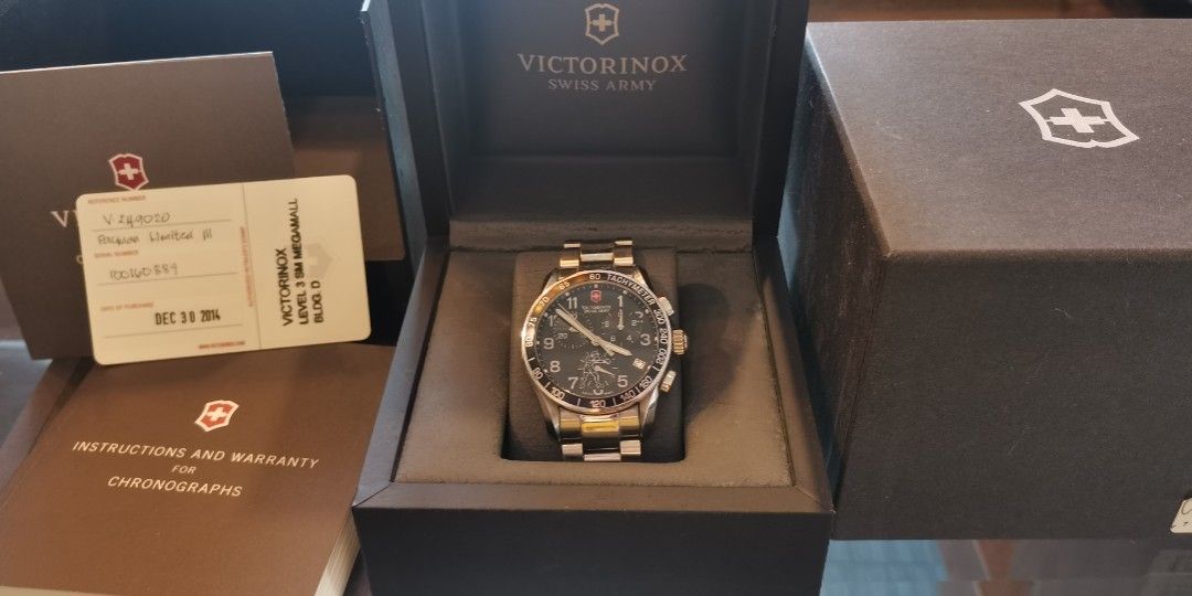 Victorinox Swiss Army Tachymeter Many Pacquiao watch, Men's Fashion ...