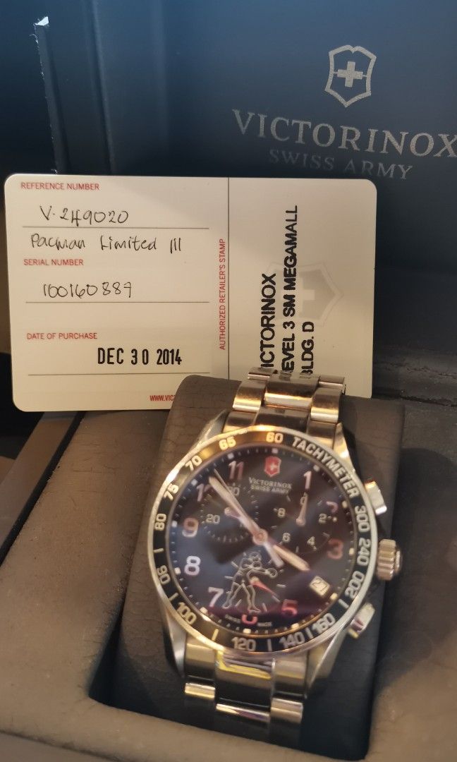 Victorinox Swiss Army Tachymeter Many Pacquiao watch, Men's Fashion ...