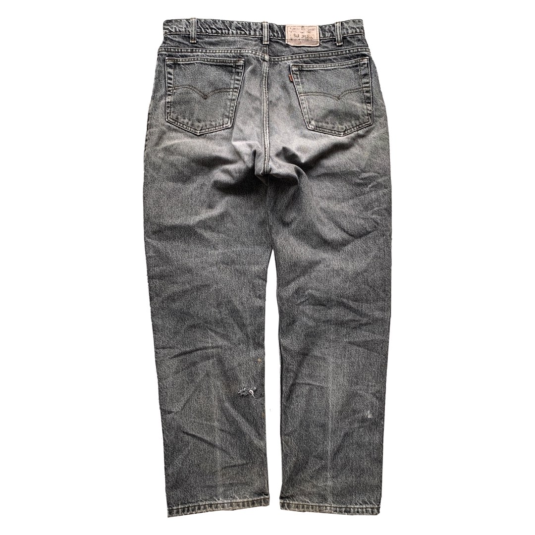 Vintage Levi's 540 Orange Tab Faded Black Relaxed Fit Denim Jeans Pants ...