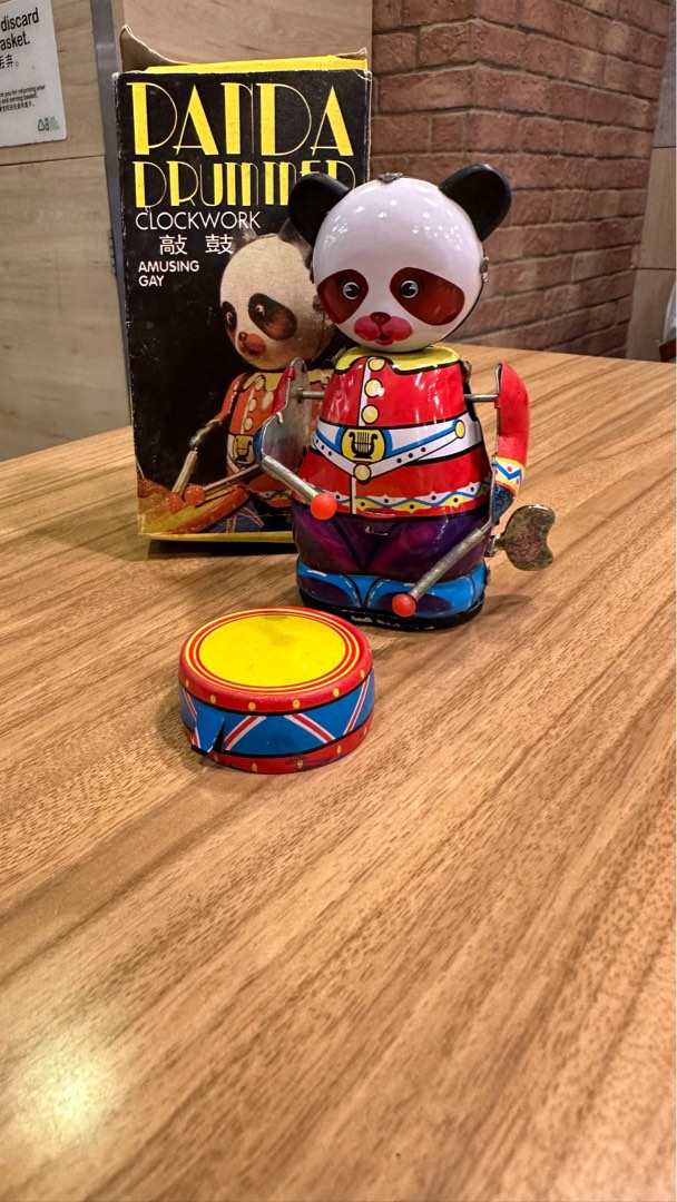 Vintage tin toys wind up panda drumming, Hobbies & Toys, Toys & Games ...