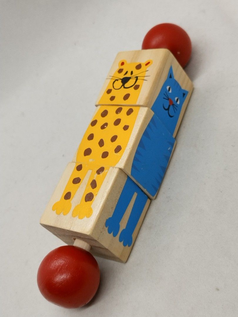 Wooden Animal Twister Puzzle - Wooden Toy, Hobbies & Toys, Toys & Games ...