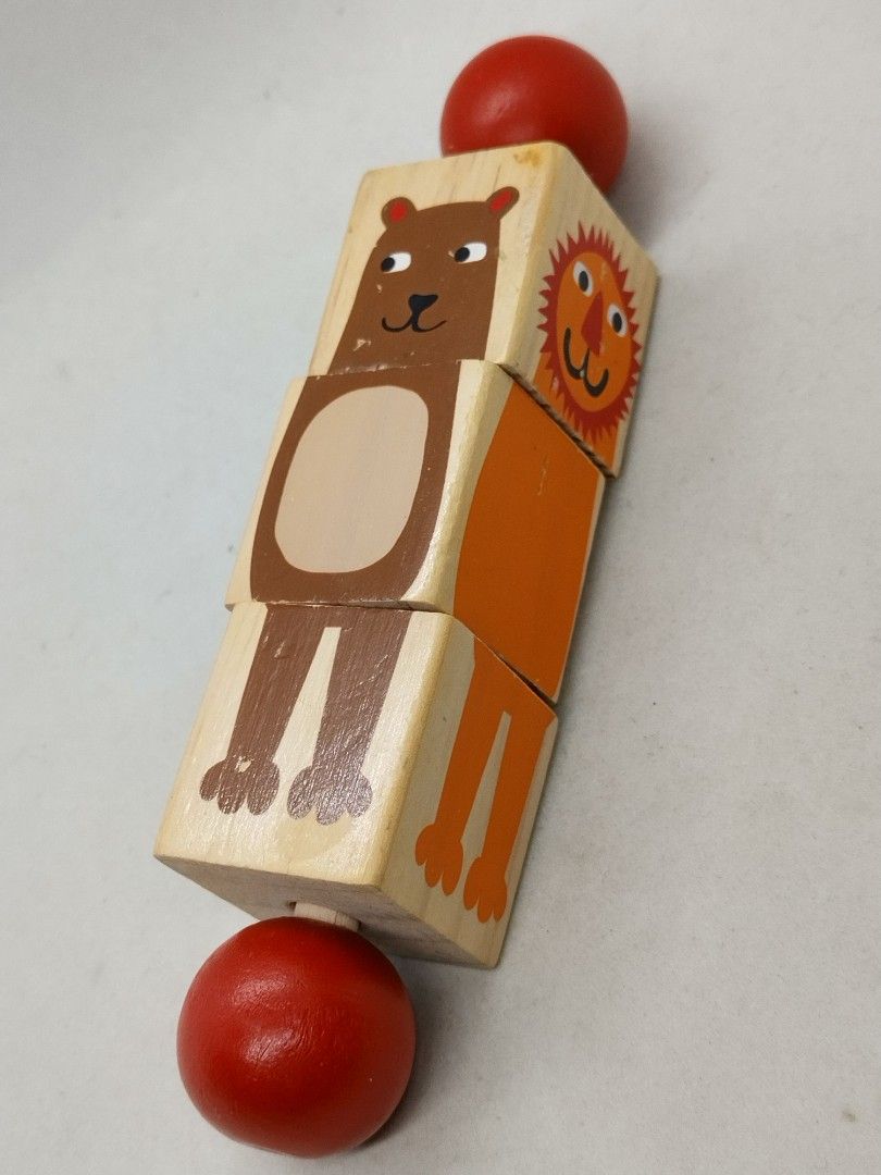 Wooden Animal Twister Puzzle - Wooden Toy, Hobbies & Toys, Toys & Games ...