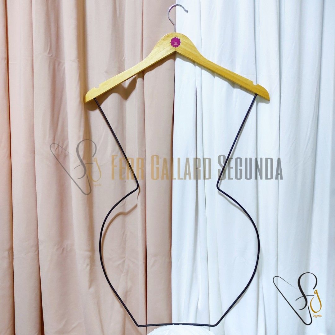 Wooden Body Shape / Shaper Hanger For Dress/Skirts on Carousell