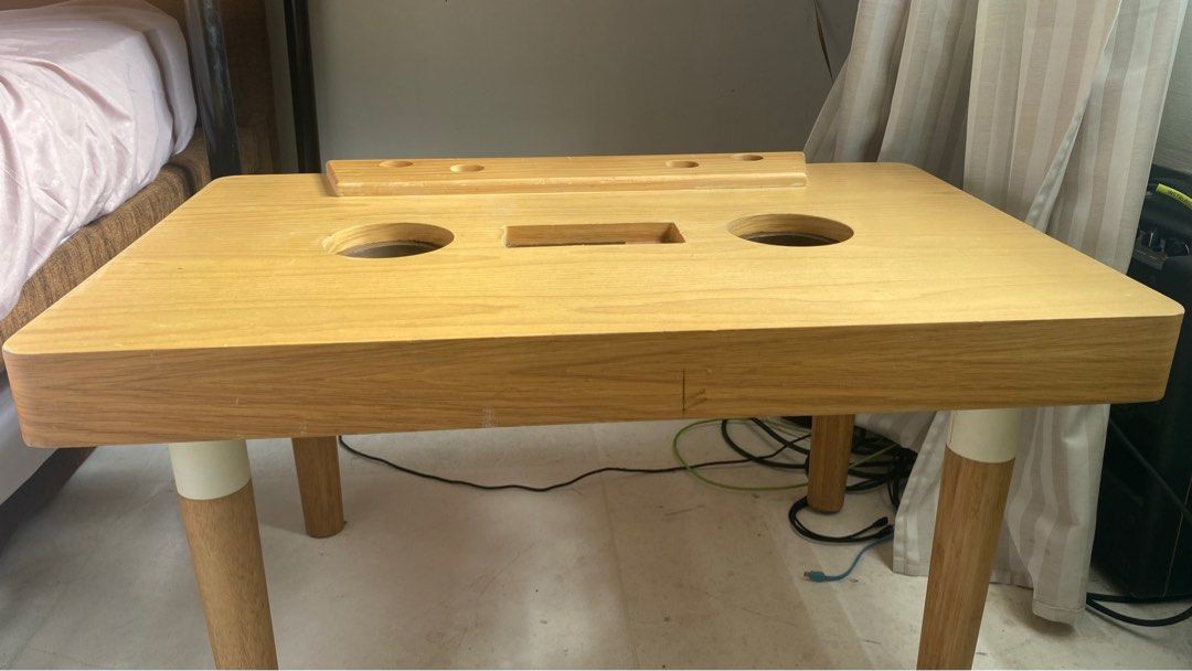 Wooden Cassette Tape Table, Furniture & Home Living, Furniture, Tables ...