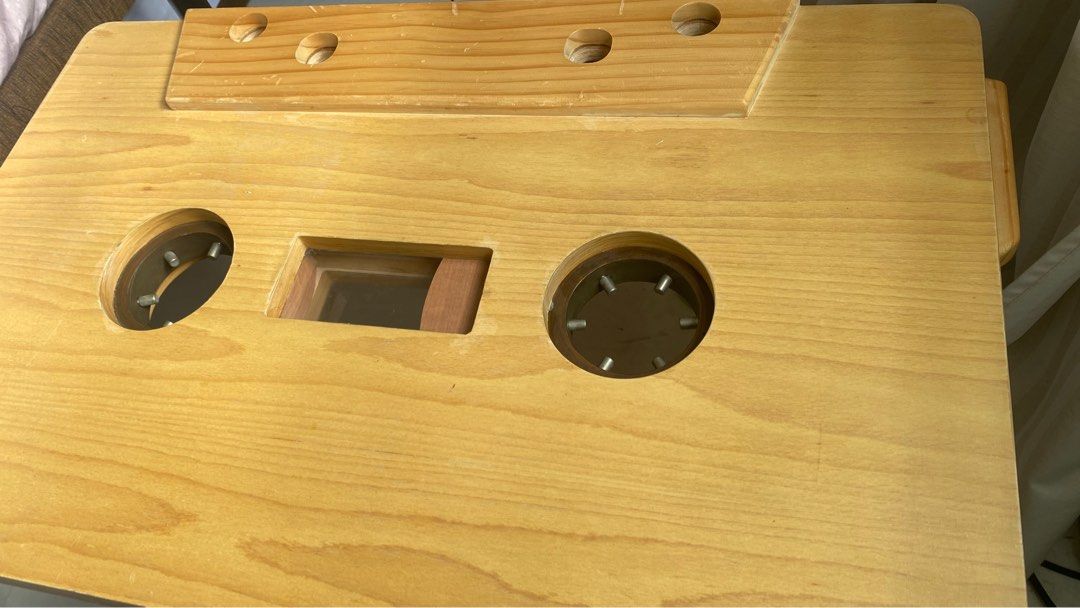 Wooden Cassette Tape Table, Furniture & Home Living, Furniture, Tables ...