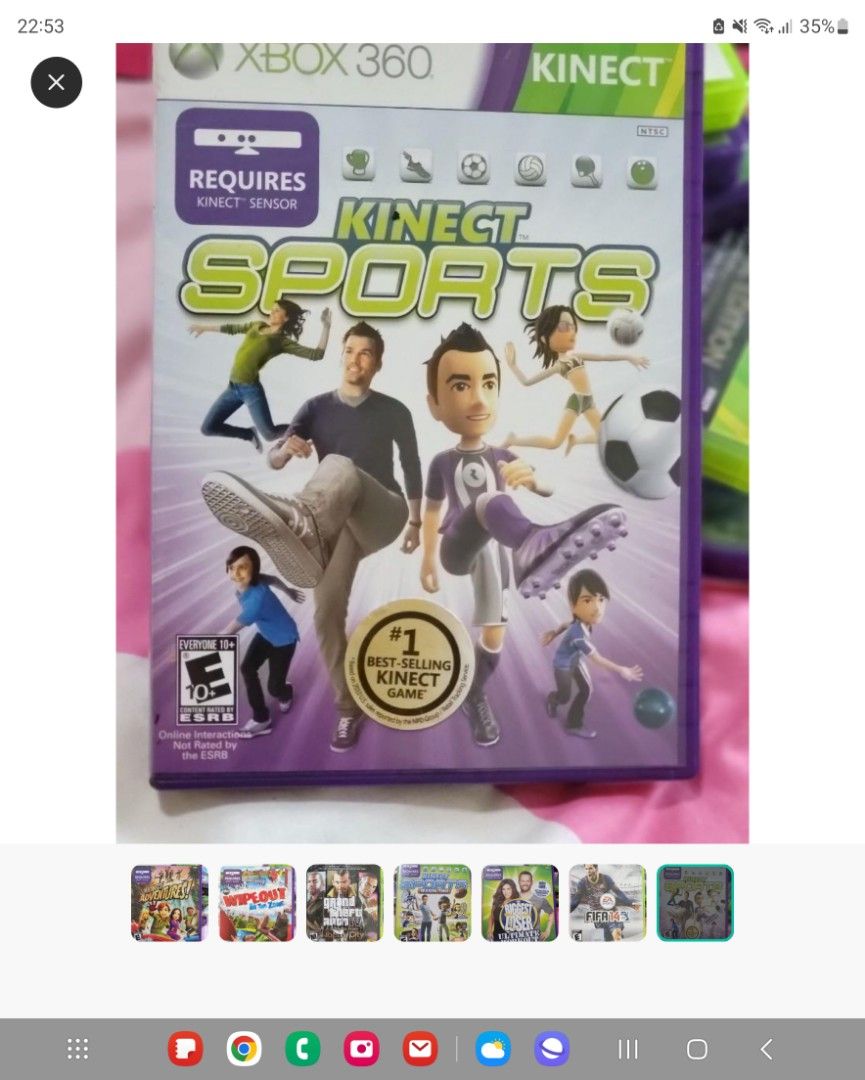 Xbox Kinect Games - Rarely used - In CD boxes, Video Gaming, Video ...