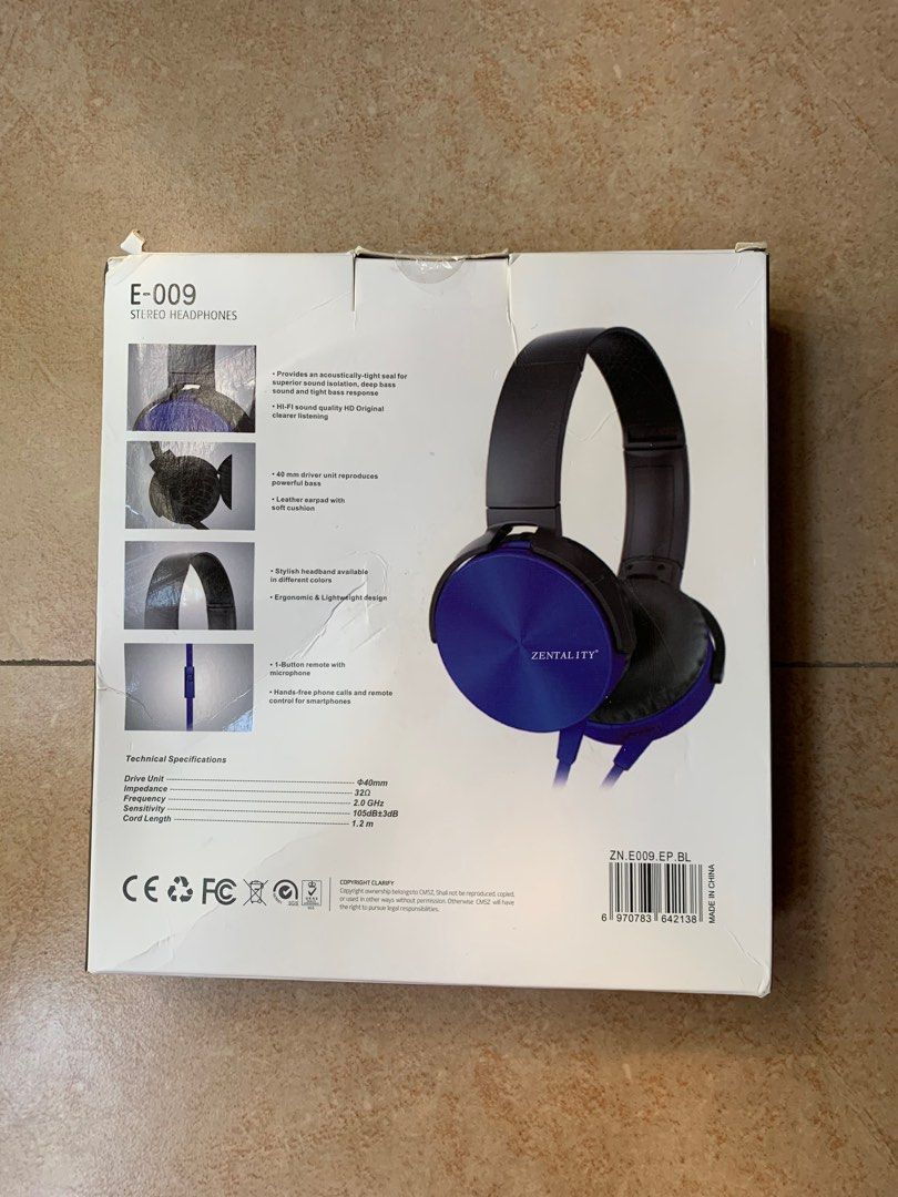 Zentality E-009 Stereo Headphones on Carousell
