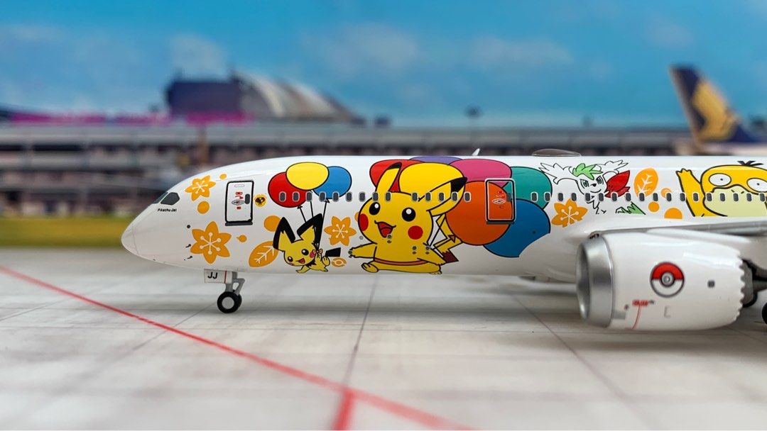 1:400 NG model/ Scoot 787-9/ Pokemon livery/ Reg No. 9V-OJJ, Hobbies & Toys, Toys & Games on ...