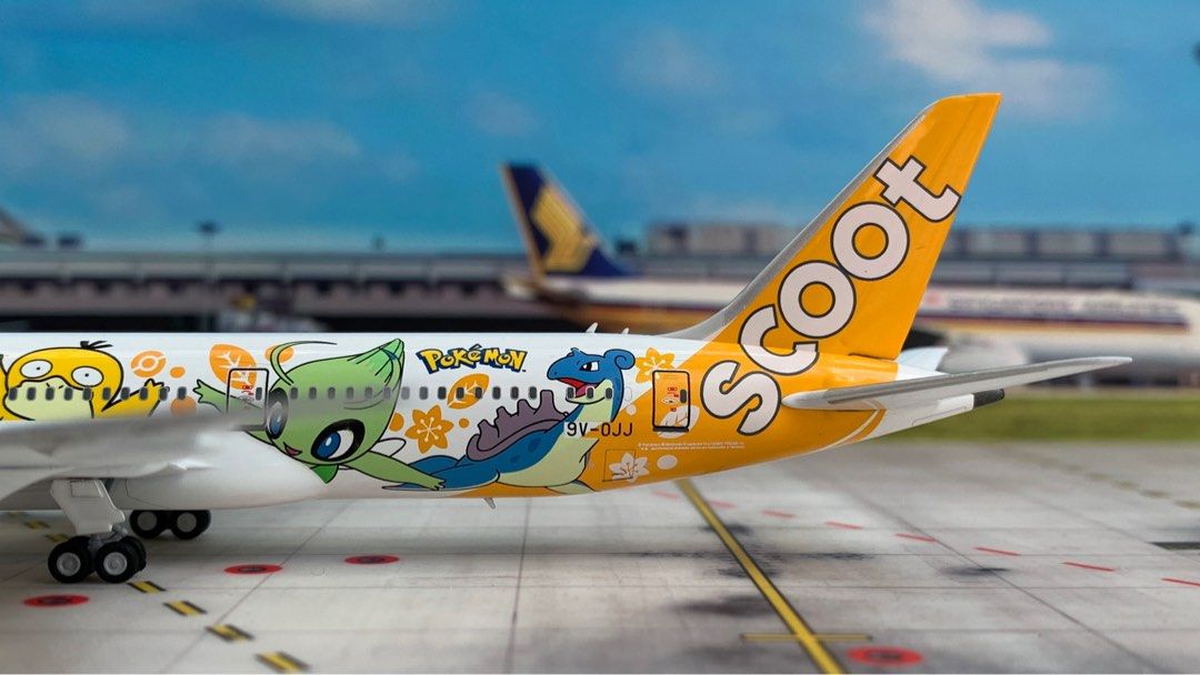 1:400 NG model/ Scoot 787-9/ Pokemon livery/ Reg No. 9V-OJJ, Hobbies & Toys, Toys & Games on ...