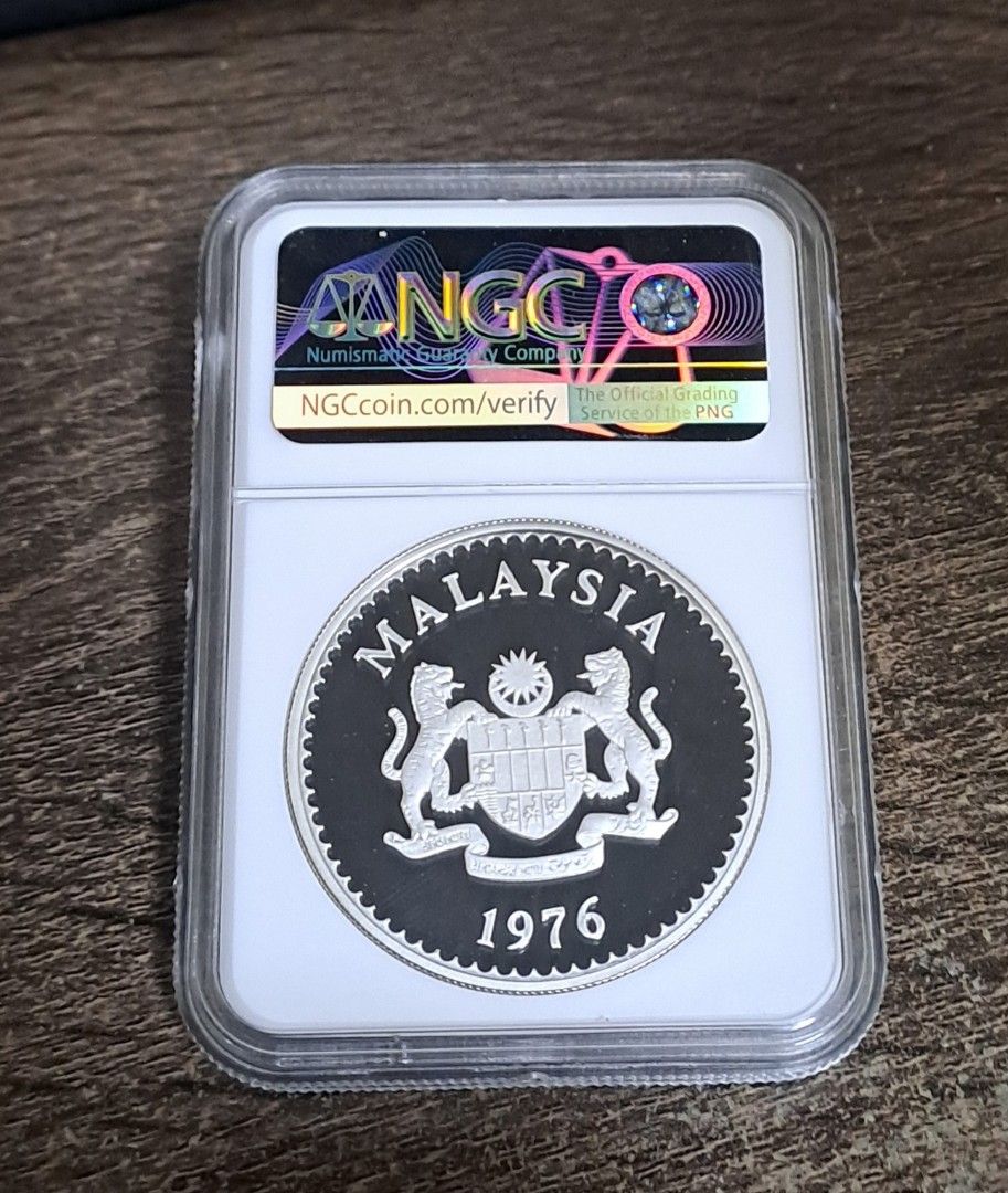 1976 malaysia $25 silver proof coin, Hornbill, NGC PF68UC, Hobbies ...