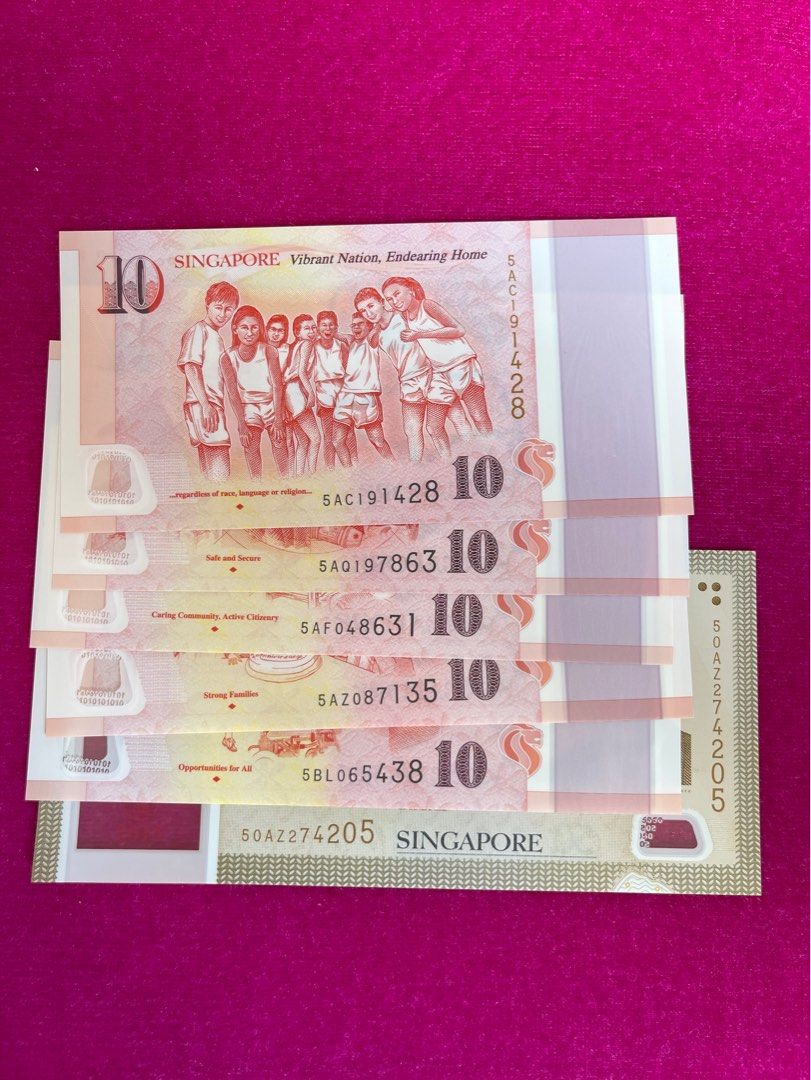 (274205) SG50 Commemorative $50 & $10 Note Set, Hobbies & Toys ...