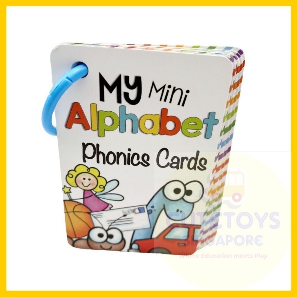 2pcs. New Flash Card with Ring My Mini Alphabet Phonics English Reading ...