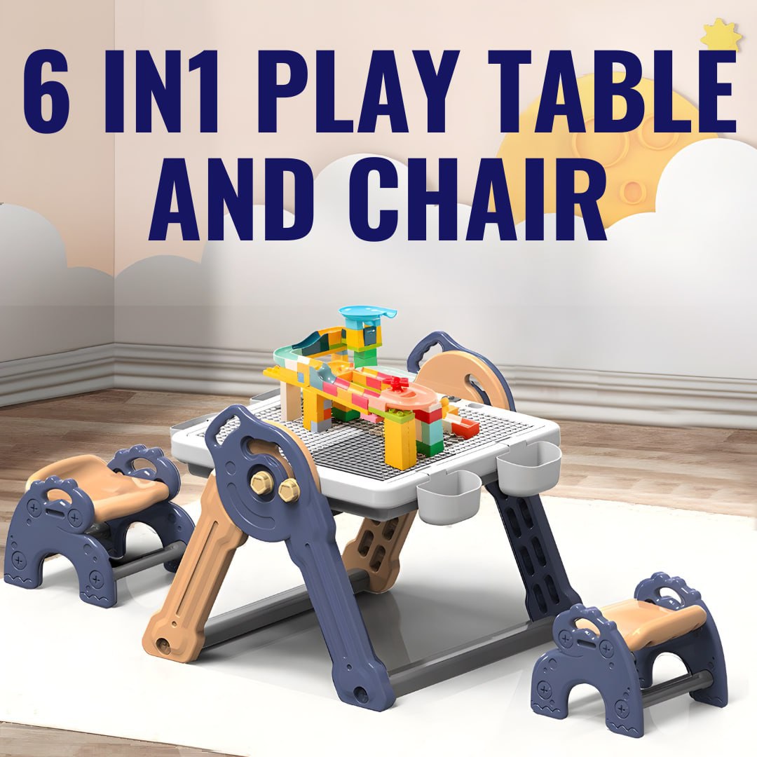6-in-1 Play Table Chair Set, Babies & Kids, Baby Nursery & Kids ...