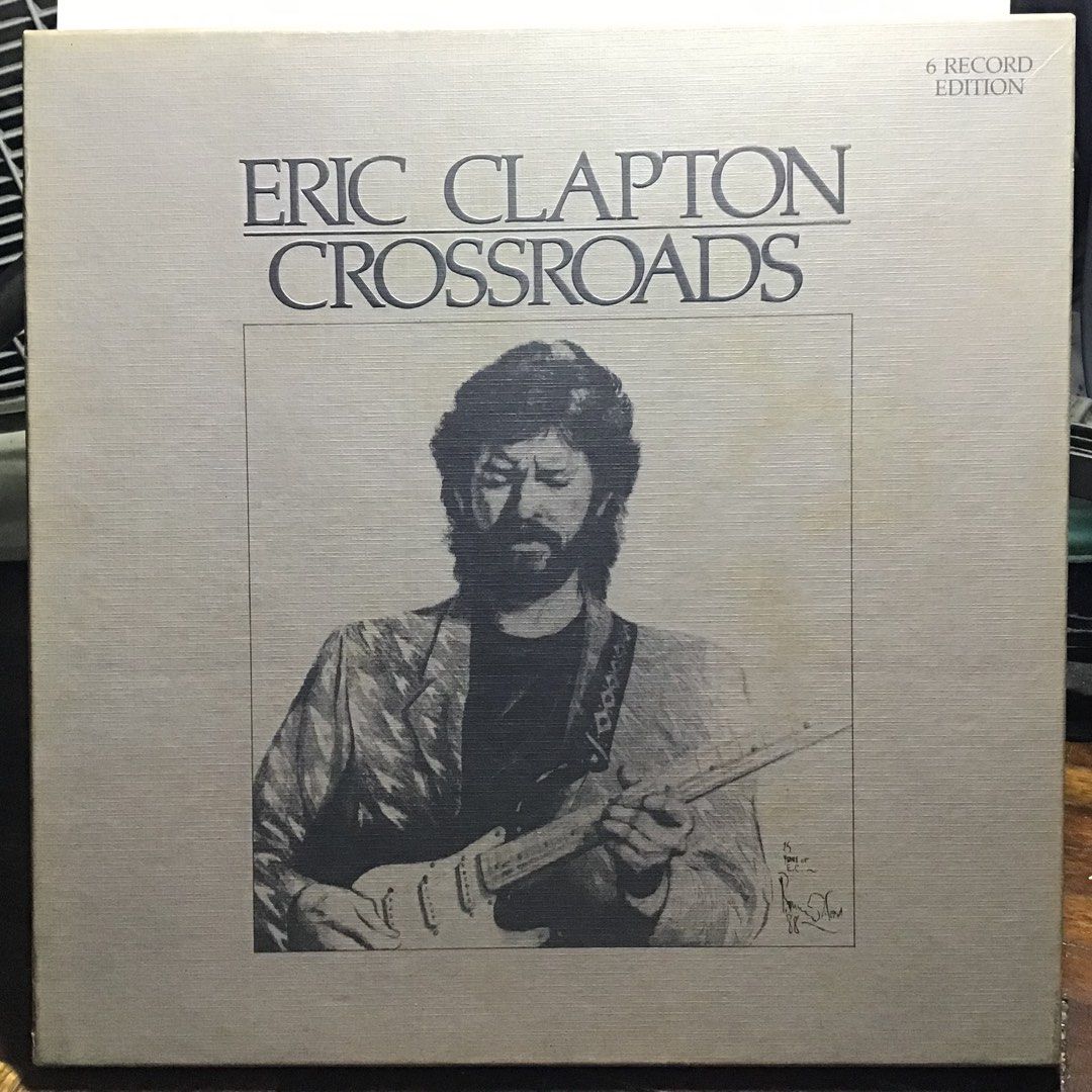 6x LP Eric Clapton - Crossroads OOP VINYL BOX SET WITH AUTOGRAPHED BOOK ...
