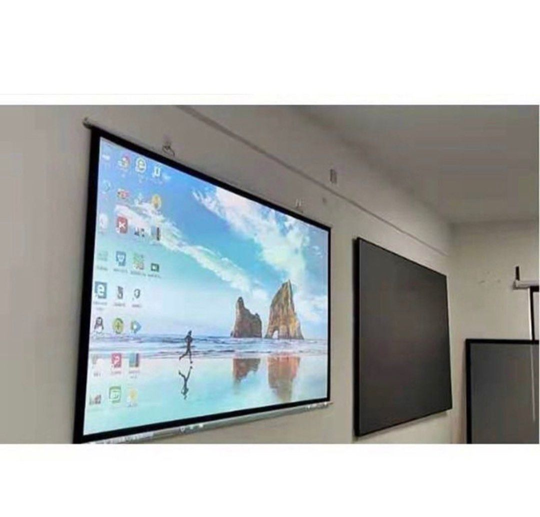 72 inch Projector screen, TV & Home Appliances, TV & Entertainment ...