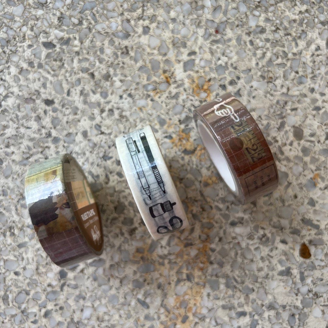 Abbey Sy Washi Tapes Set of 3, Hobbies & Toys, Stationary & Craft ...