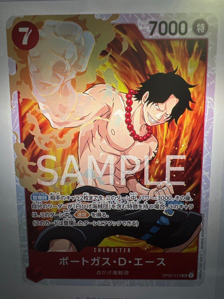 Ace One Piece Card, Hobbies & Toys, Toys & Games on Carousell