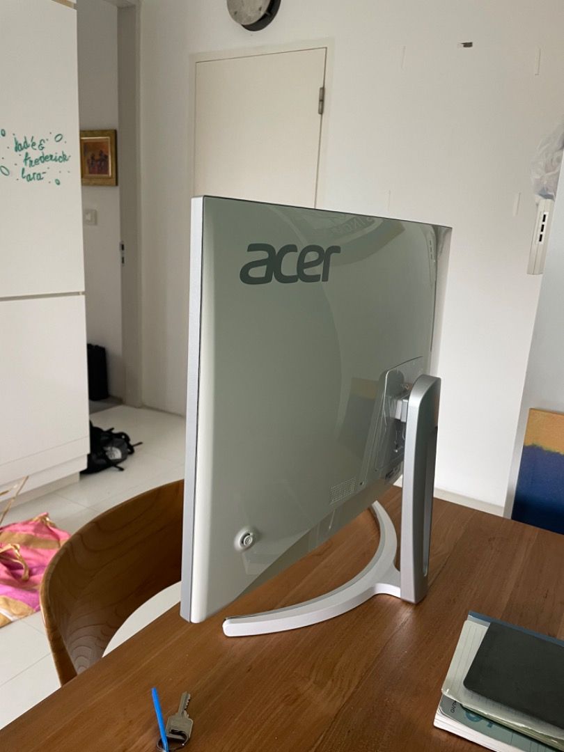 Acer ED273 White Curved LED Monitor Screen, Computers & Tech, Parts ...