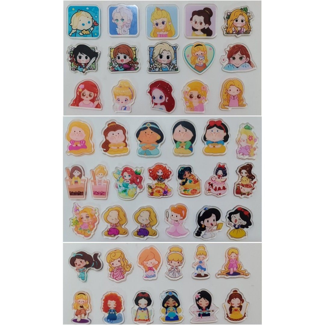 Acrylic Disney Princess Sanrio Hello Kitty Kuromi Cinnamonroll Pokemon ...