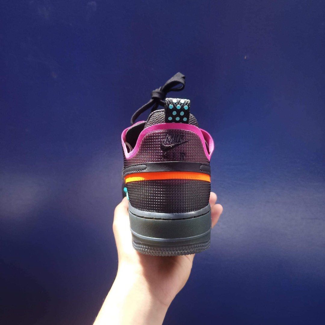 AIR FORCE 1 REACT BLACK/PINK PRIME on Carousell