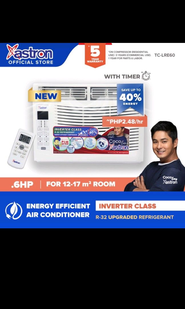 Aircontioner - Astron .6 inverter class AC, TV & Home Appliances, Air ...