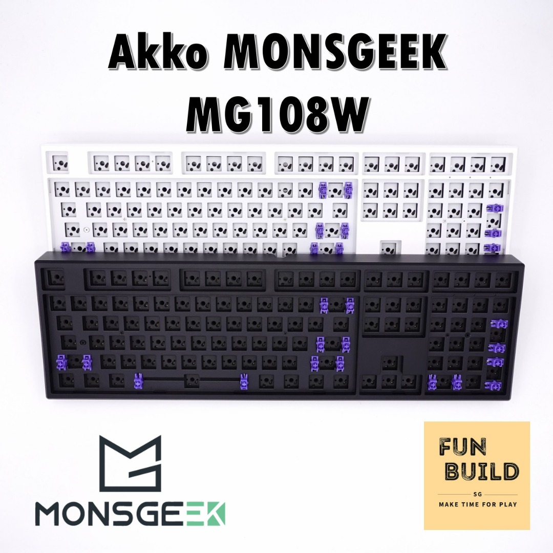 Akko MONSGEEK MG108W Barebones Kit Mechanical Keyboard, Computers ...