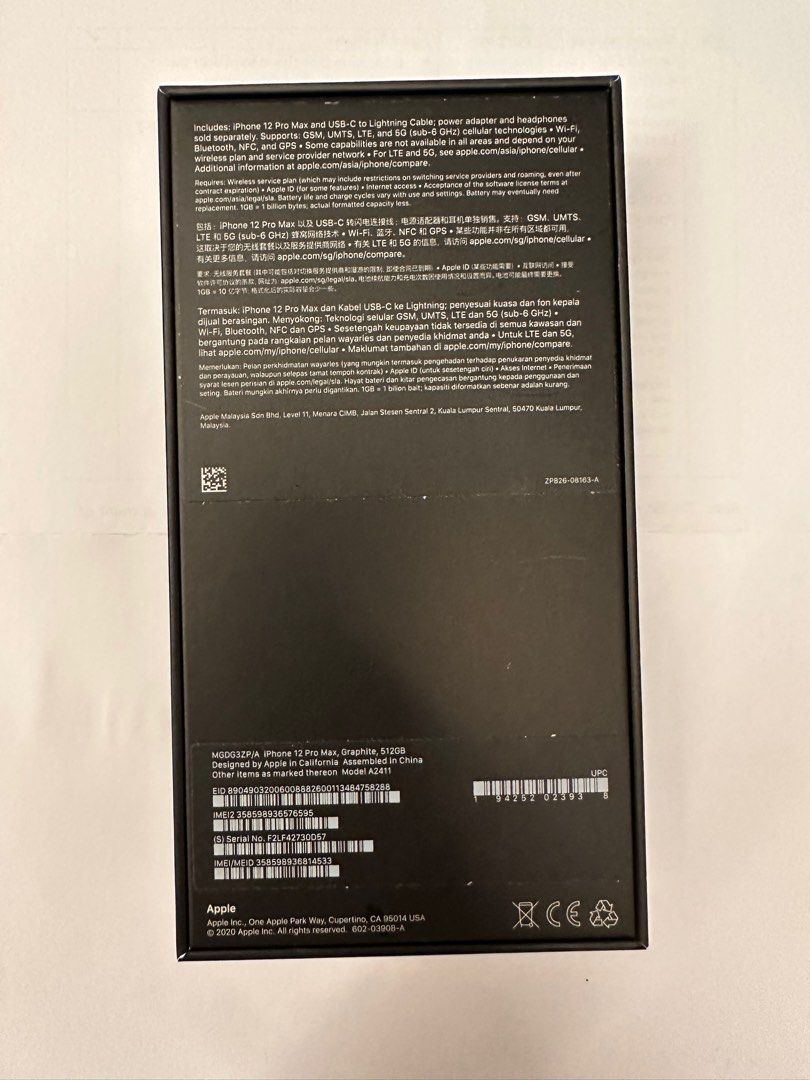 APPLE IPHONE 12 PRO MAX GRAPHITE 512GB, Mobile Phones & Gadgets, Mobile ...