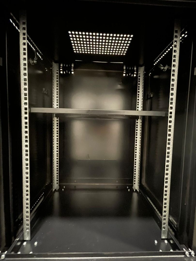 assembled 15U cart for CCTV recorder/ data storage/network server cart ...