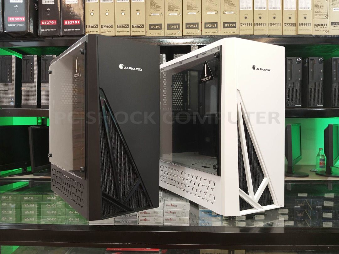 ATX ALPHAFOX WHITE TEMPERED GLASS CPU CASE, Computers & Tech, Parts ...