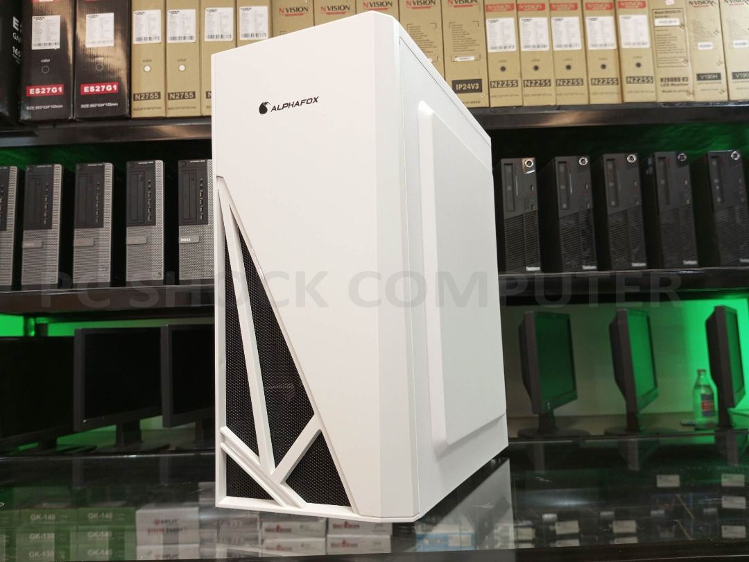 ATX ALPHAFOX WHITE TEMPERED GLASS CPU CASE, Computers & Tech, Parts ...