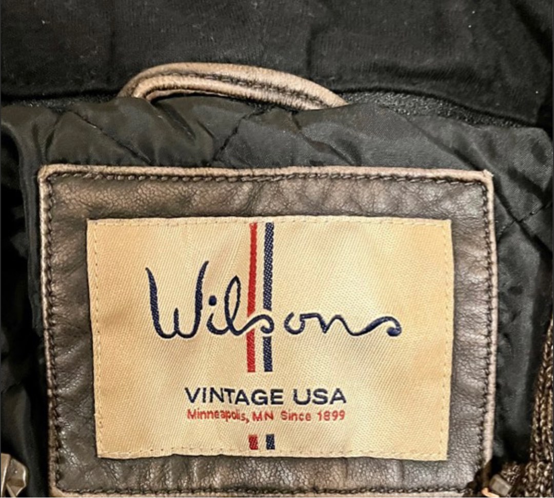 AUTHENTIC BRAND WILSON LEATHER JACKET, Women's Fashion, Coats, Jackets ...