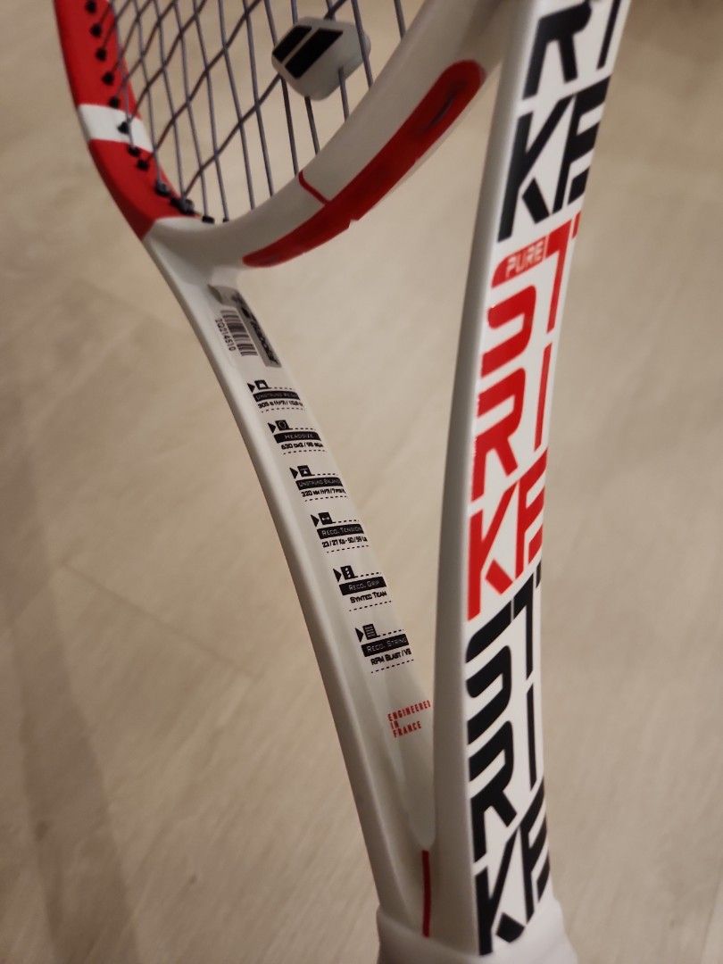 Babolat Pure Strike 18 x 20 L3 grip, Sports Equipment, Sports & Games ...