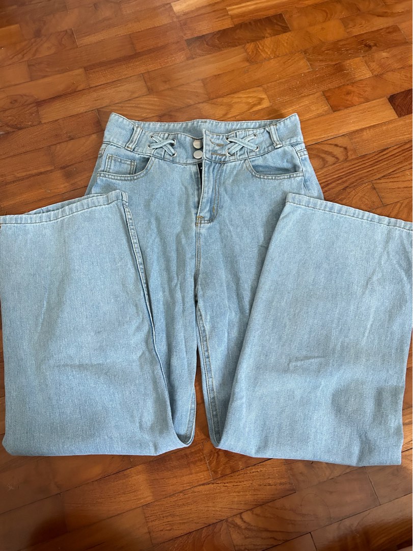 Baggy blue demin jeans, Women's Fashion, Bottoms, Jeans & Leggings on Carousell