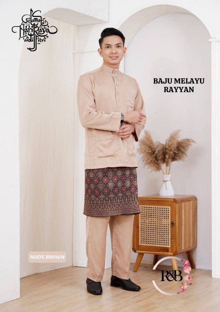 Baju Melayu Rayyan, Men's Fashion, Muslim Wear, Baju Melayu on Carousell