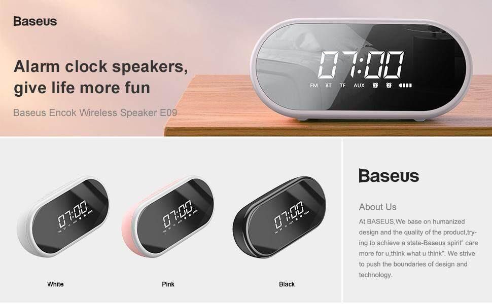 Baseus Wireless Alarm Clock Bluetooth Speaker, TV & Home Appliances ...