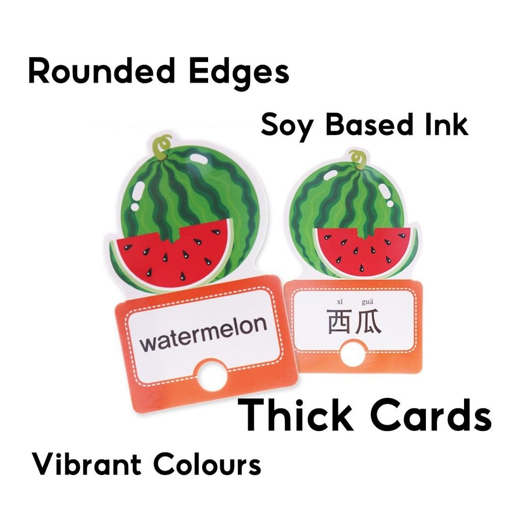 Bilingual Flash Cards Hanyupinyin Flash Cards Chinese Flash Cards Baby ...